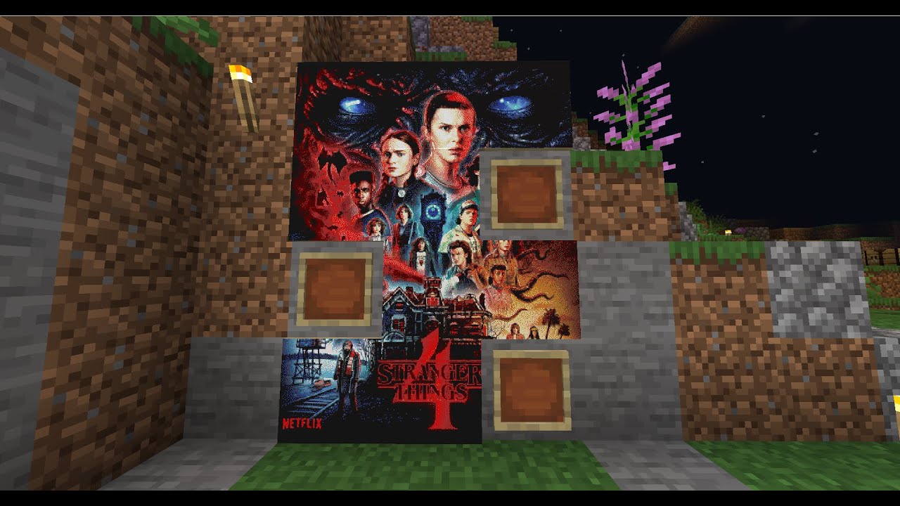 Minecraft Earthmc Stranger Things Season 4 Poster Map art (3rd to last ...