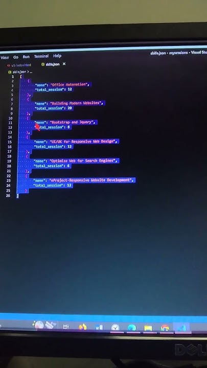 convert JavaScript arry to Jason #javascript #json #java - YouTube