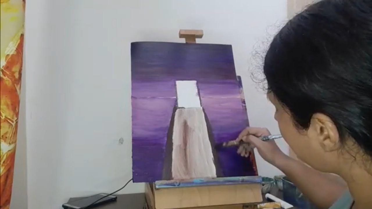 Scenery Painting Tutorial | Soft Spoken ASMR - YouTube