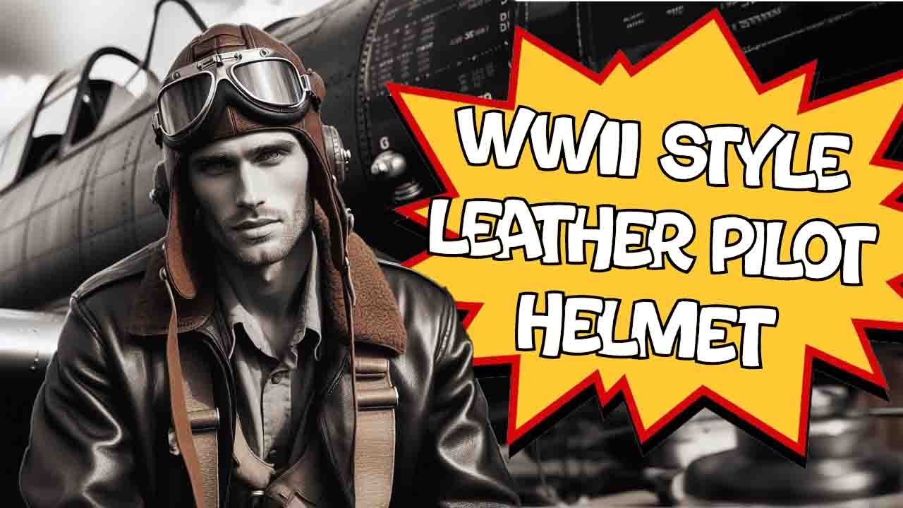 How to Fly Back in Time: Rothco's Vintage WWII Pilot Helmet - YouTube