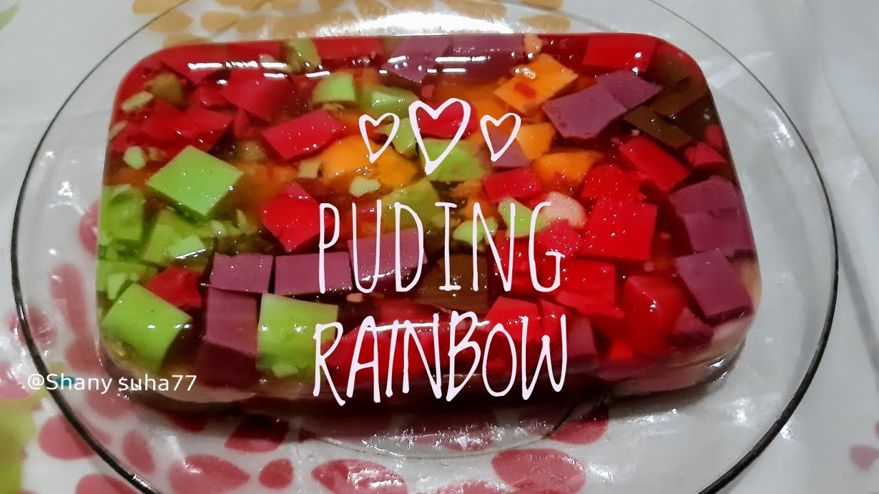 Cara membuat puding rainbow || Resep puding rainbow || ide usaha || ide ...