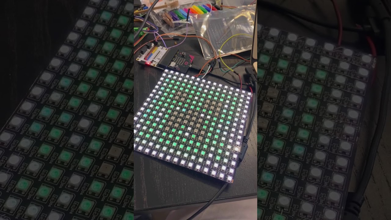 Micro:bit with LED array - YouTube