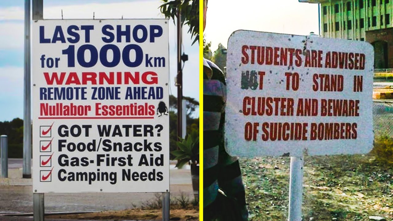People Found The Scariest Signs - YouTube