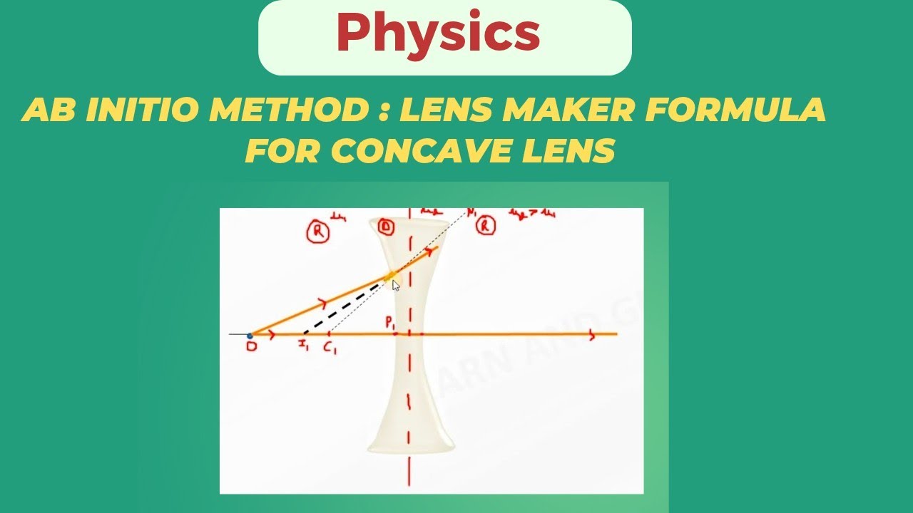 Lens Maker Formula : Concave Lens | Physics - YouTube
