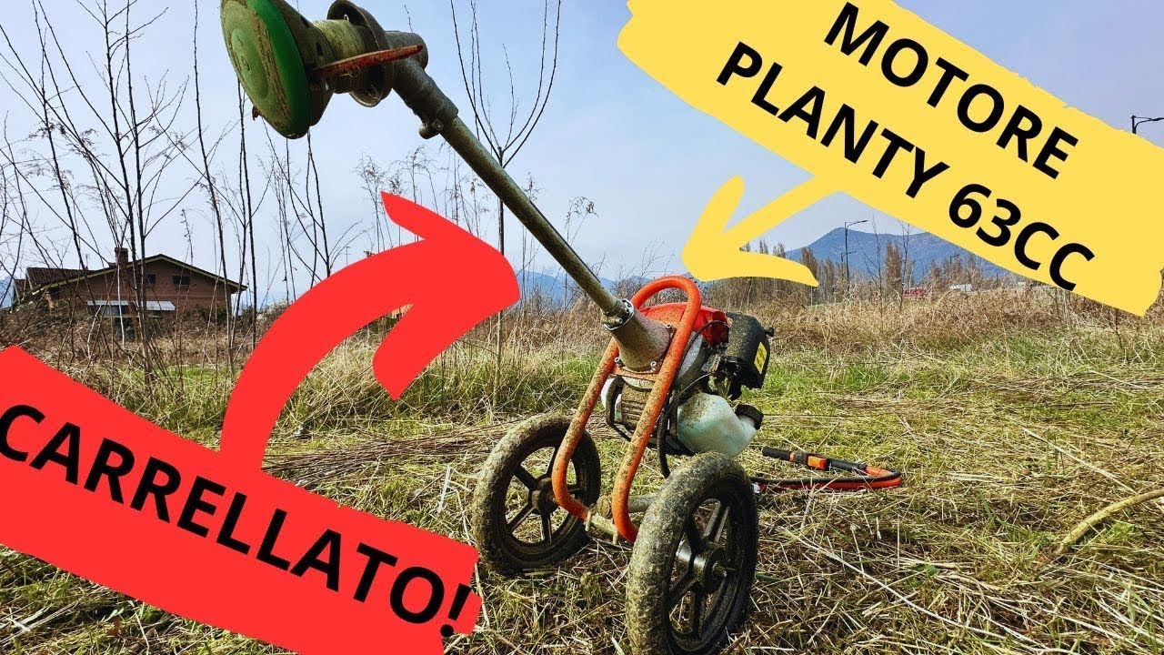 Recensione decespugliatore a carrello Planty 63cc - YouTube