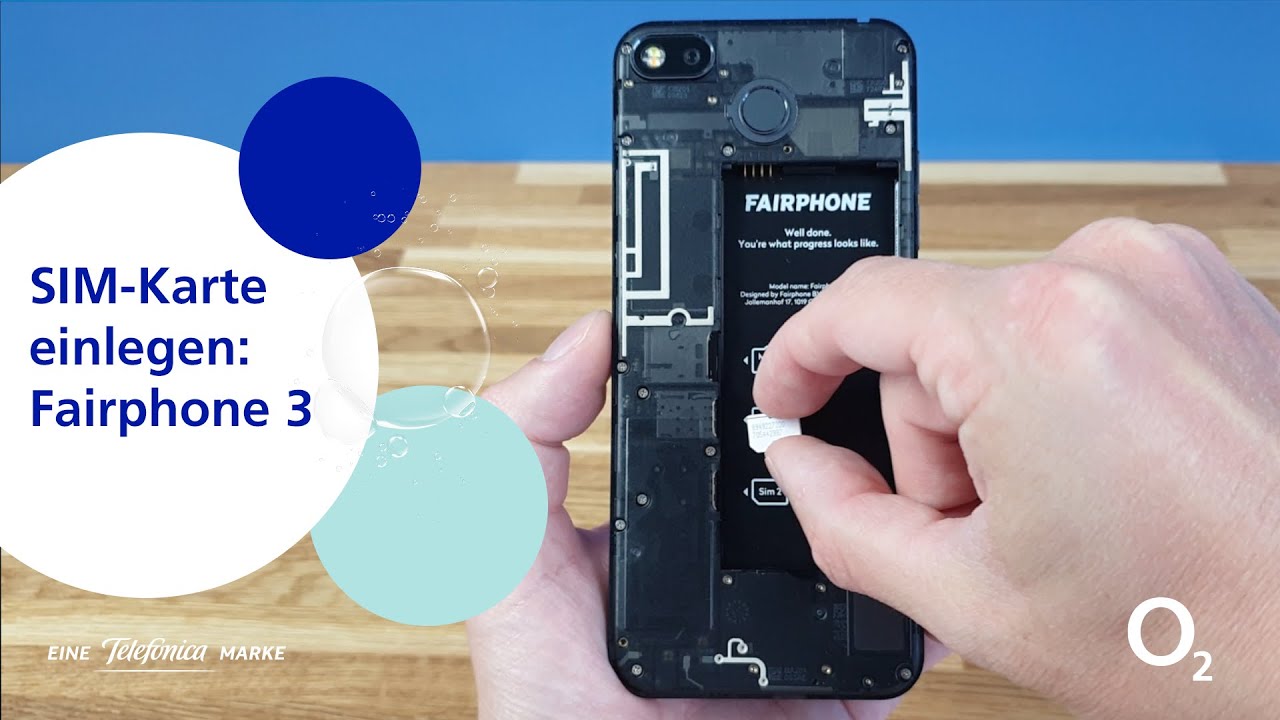 o2 SIM-Karte einlegen: Fairphone 3 - YouTube