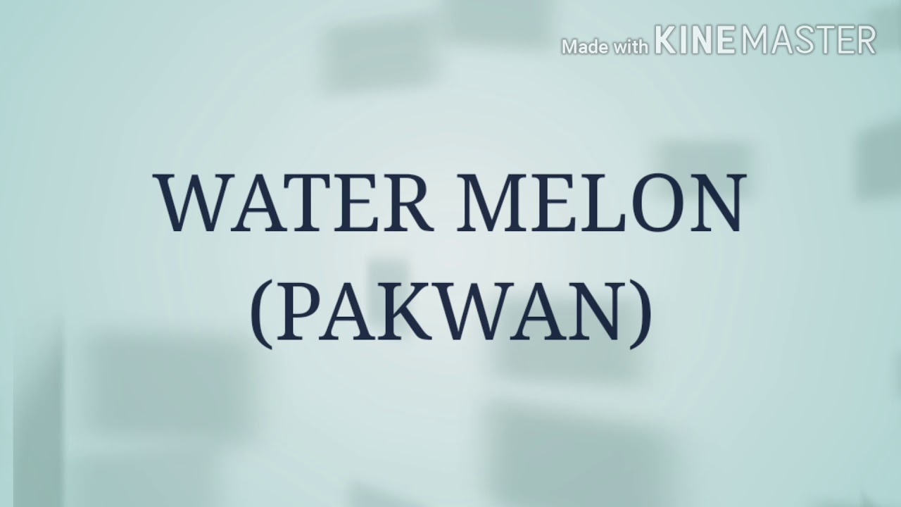 HOW TO SLICED WATER MELON /PAKWAN (in my own version) - YouTube