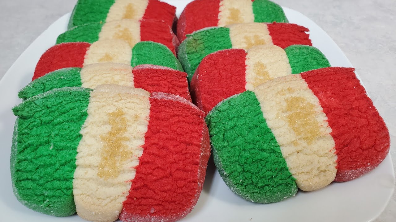 como hacer galletas tricolor para estemes de septiembre - YouTube