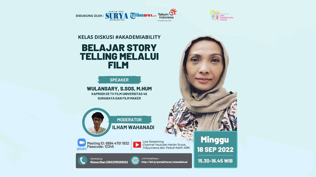 Belajar Story Telling Melalui Film - diskusi #Akademiability - YouTube
