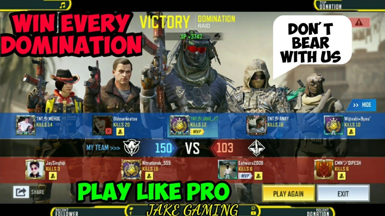 Learn to play like Pro with TNT Clan 🔥🔥 Win Every Domination🤩🤩 - YouTube