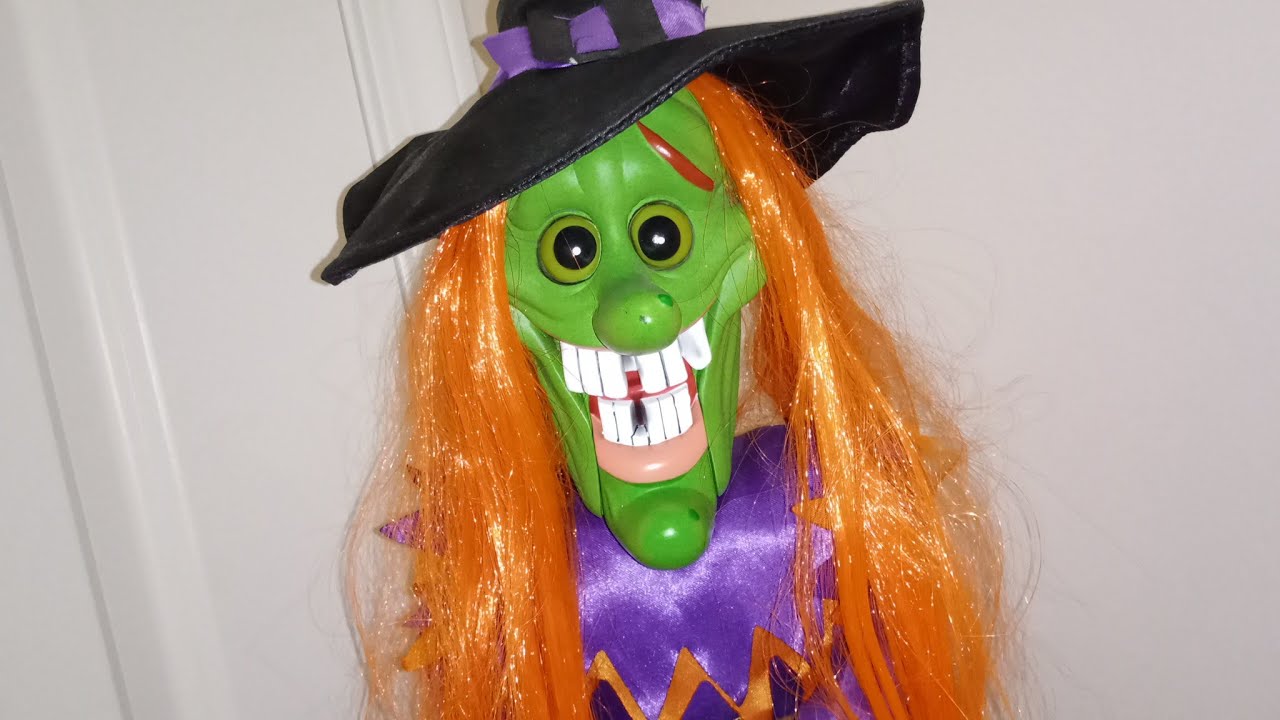 Gemmy Animated Dancing/ Singing Freaky Geek Witch - YouTube