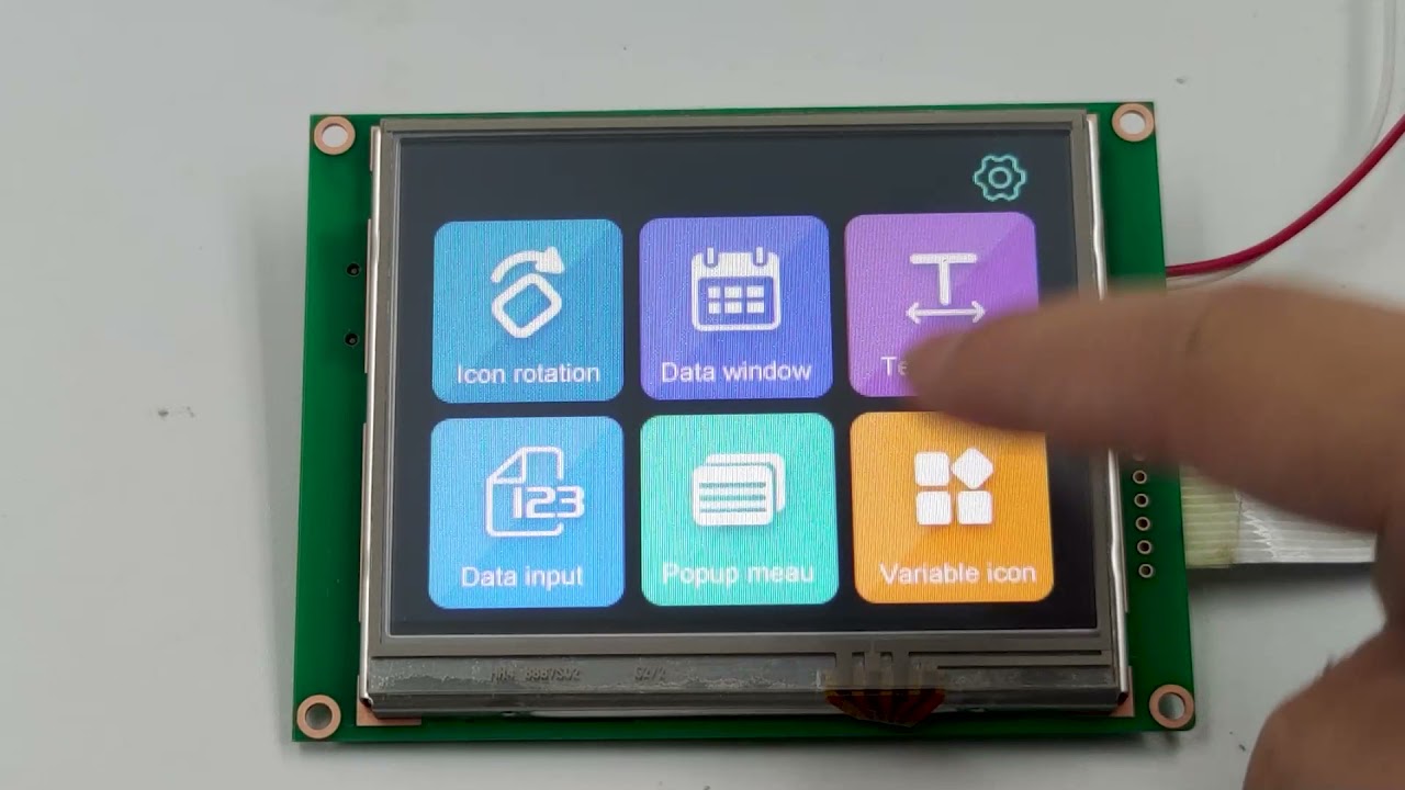 DWIN 2.8 inch intelligent display - YouTube