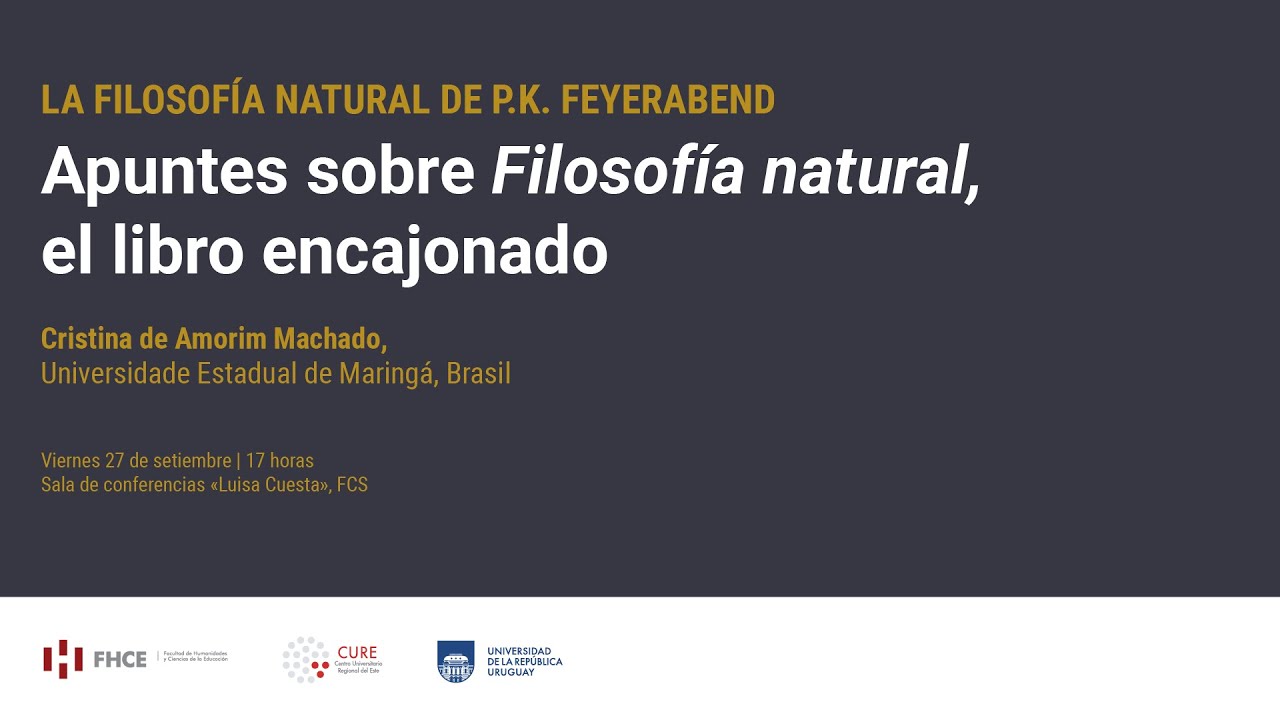 Cien años de Paul K. Feyerabend. Apuntes sobre su Filosofía Natural ...