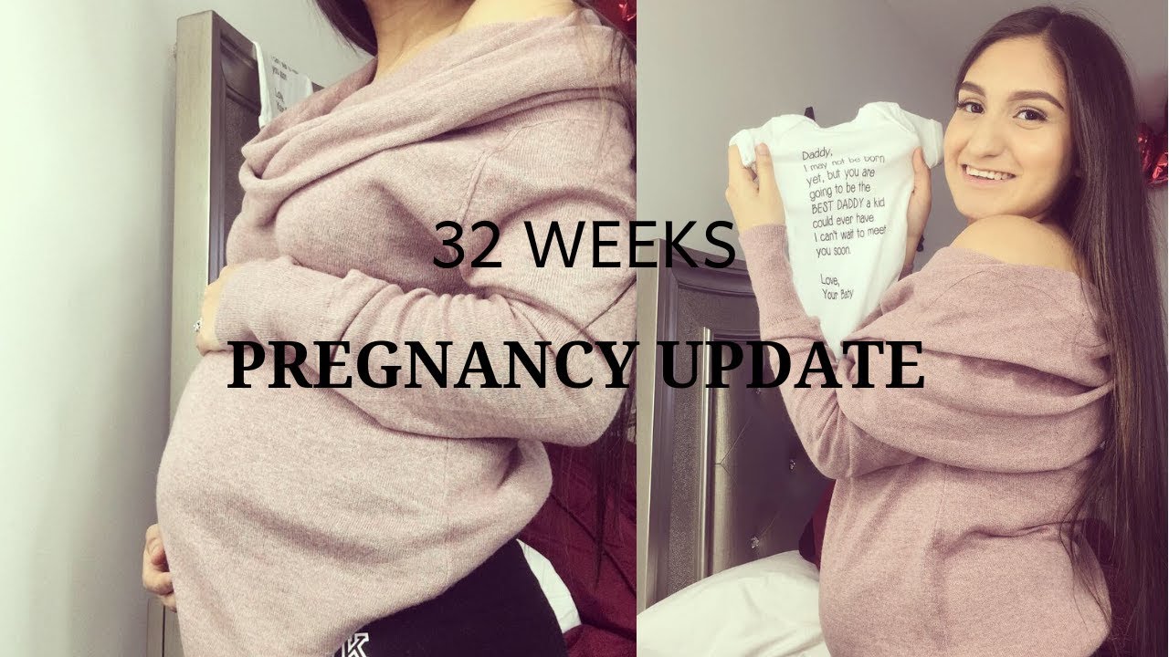 PREGNANCY UPDATE 32 WEEKS - BUMP UPDATE & Q&A! - YouTube