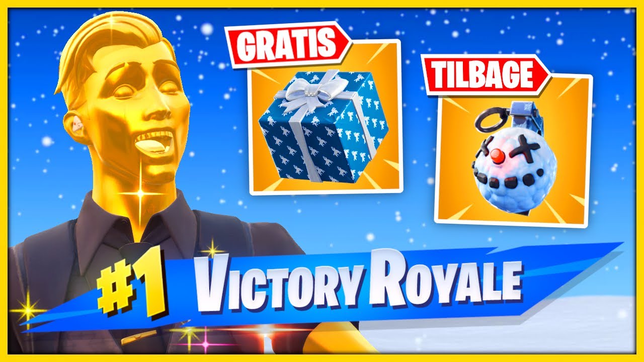 Jul i Fortnite! Gratis Gaver + Meget Mere • Dansk - YouTube