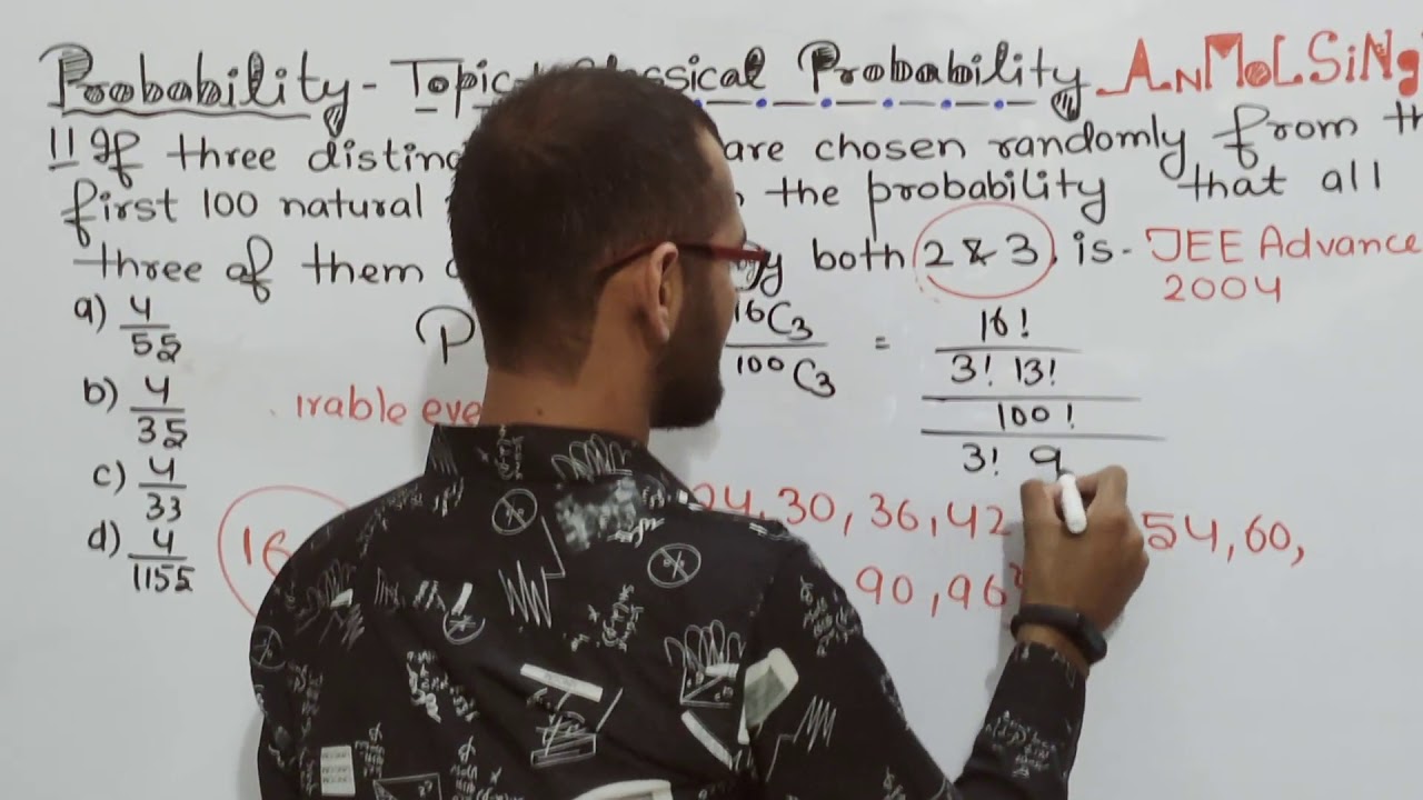 Next 7 Objective Problems of IIT Jee Advance of Probability| Topic 1 ...