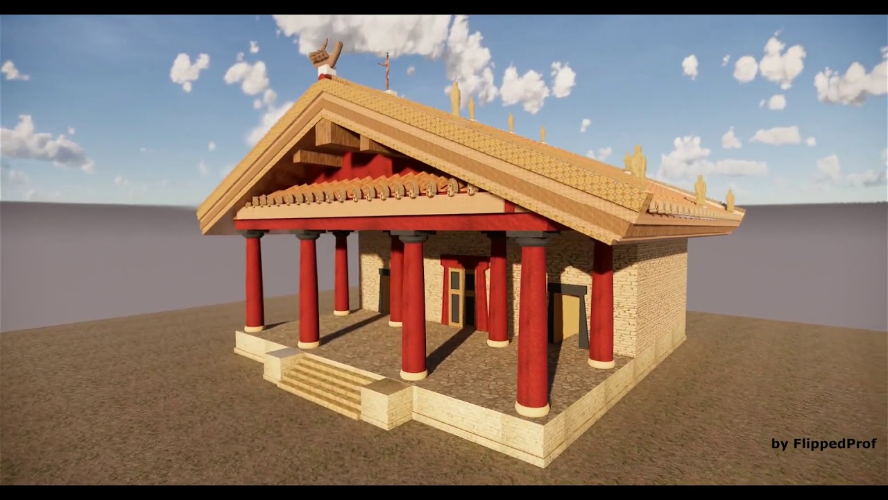 flipped tour virtuale 3d del Tempio di Minerva del Portonaccio, Veio ...