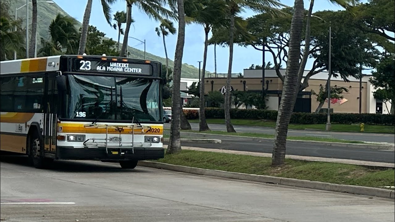 Honolulu TheBus Route 23 Waikiki-Ala Moana Center, Bus 4020 (Brand New ...