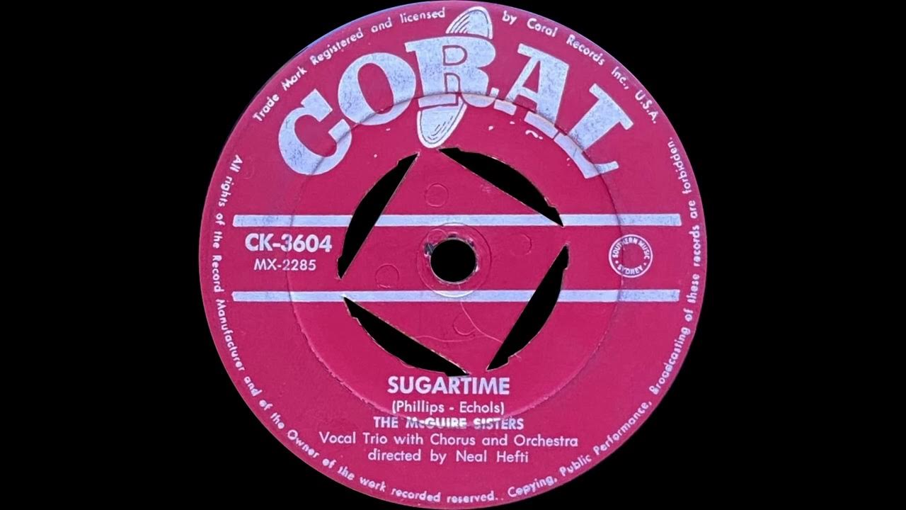 1958 The McGuire Sisters - Sugartime - YouTube