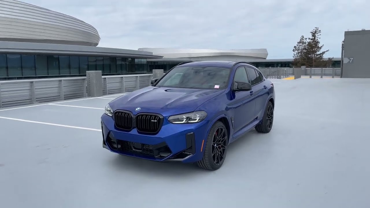 Tour the 2022 X4 M Competition in Marina Bay Blue | 4K - YouTube