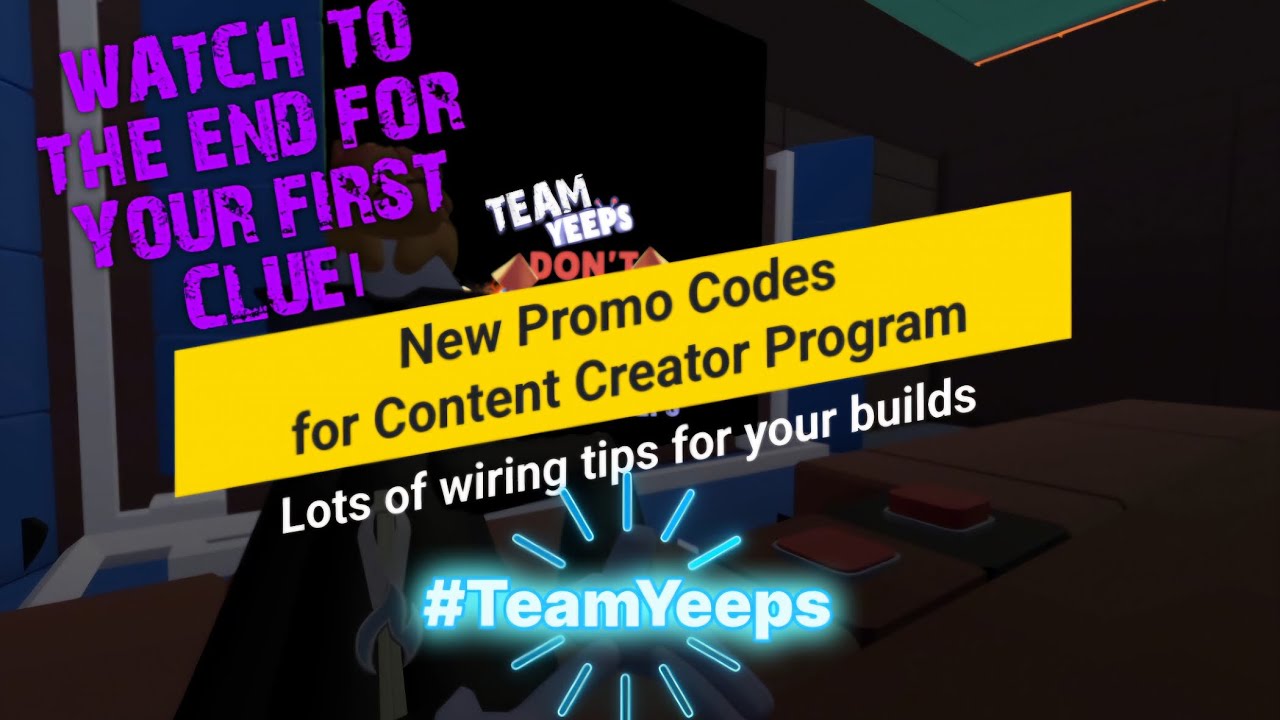 New User Promo Codes for Content Creators Program - Yeeps Hide and Seek ...