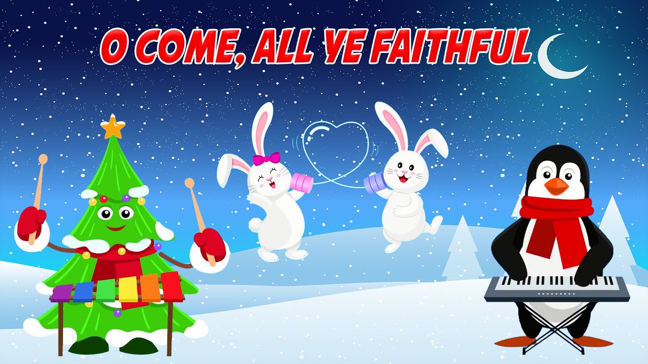 O Come All Ye Faithful With Lyrics | Christmas Songs And Carols ...