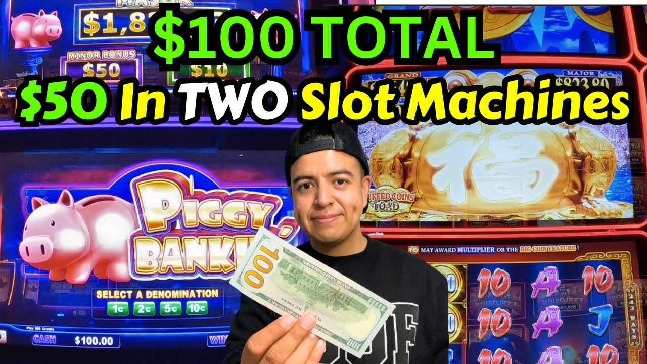 Yaamava Casino: $100 TOTAL $50 In TWO Different Slot Machines (Piggy ...
