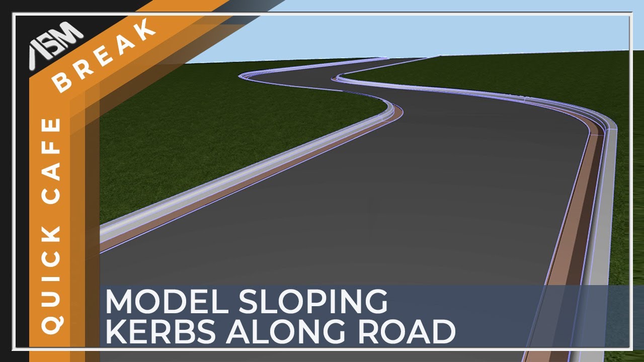 How to create a quick sloping Kerb along a terrain in ARCHICAD - YouTube