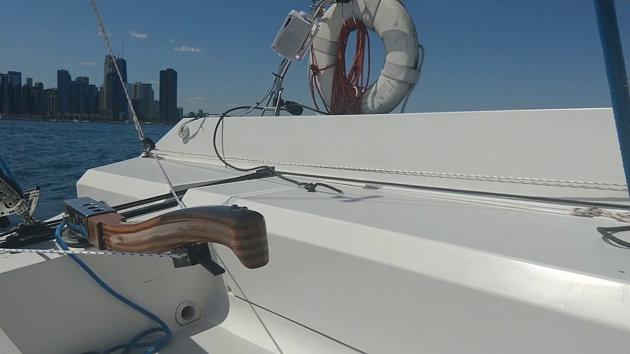 Tiller Clutch Colgate 26 Sailboat - YouTube