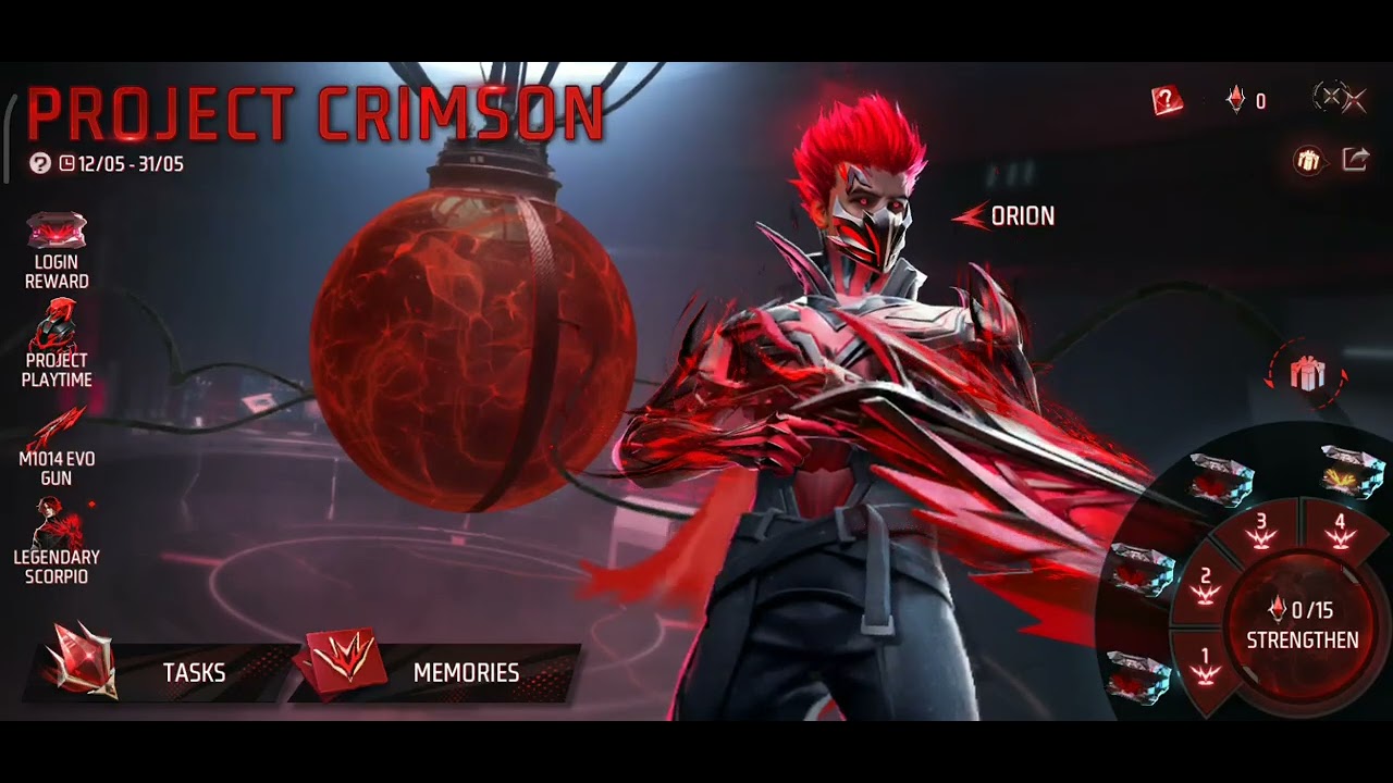 free fire new character crimson crush easy unlock #freefire #viralvideo ...