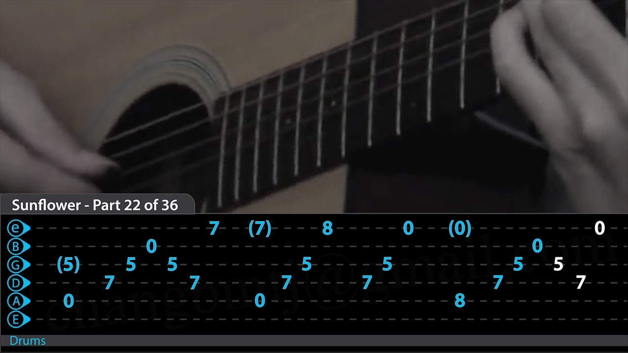 Tab: Sun Sunflower - Paddy Sun - Slow - YouTube