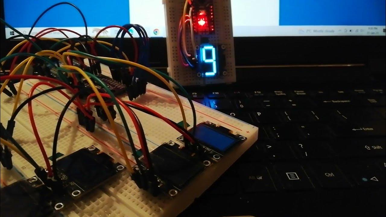 7-segment numbers on OLED display (2) - YouTube