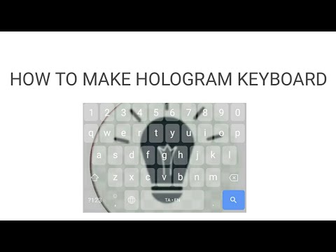 how to make hologram keyboard - YouTube
