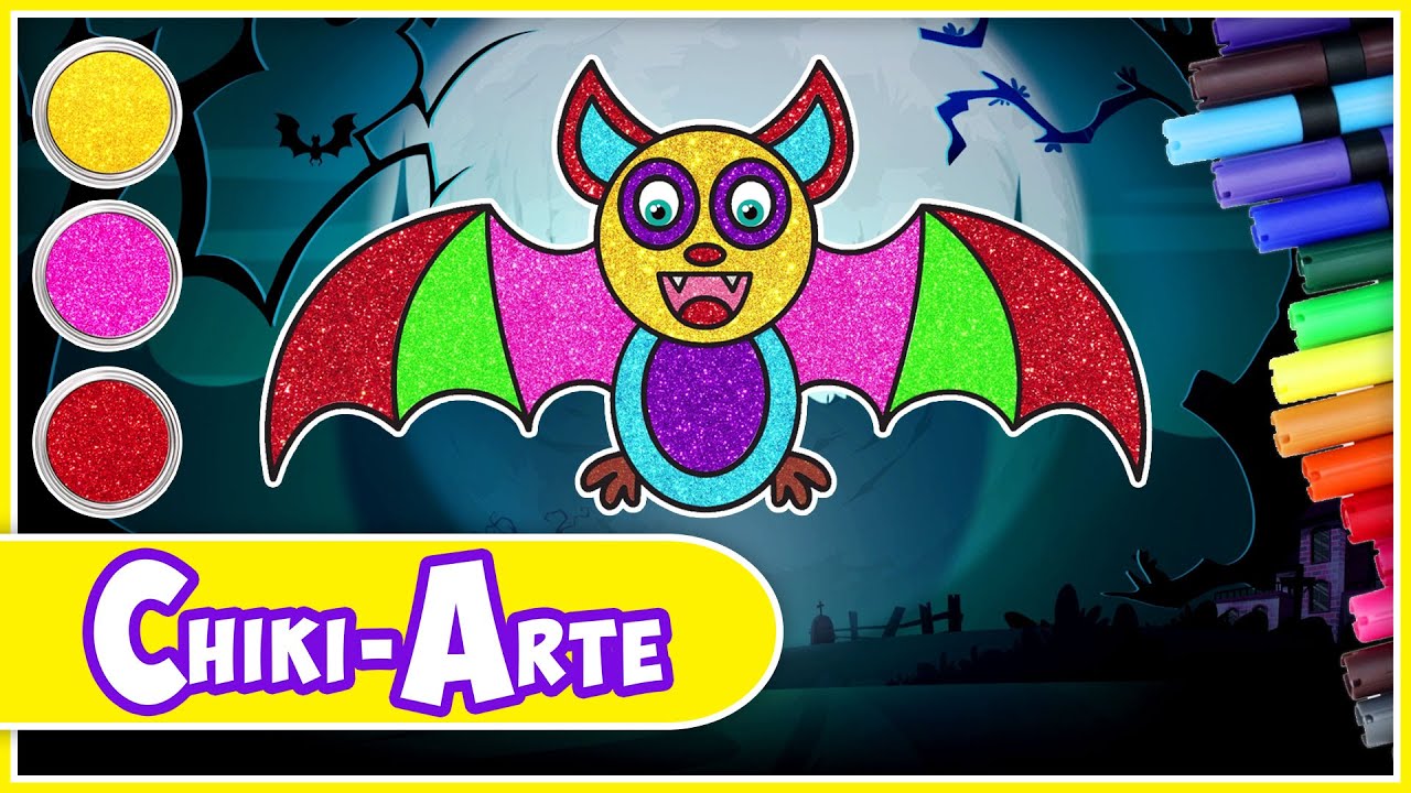 Cómo dibujar un murciélago de colores - Dibujos divertidos | Chiki-Arte ...