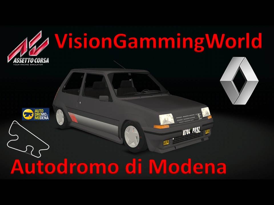 Renault 5 GT Turbo fase 2 + Autodromo di Modena on Assetto Corsa - YouTube