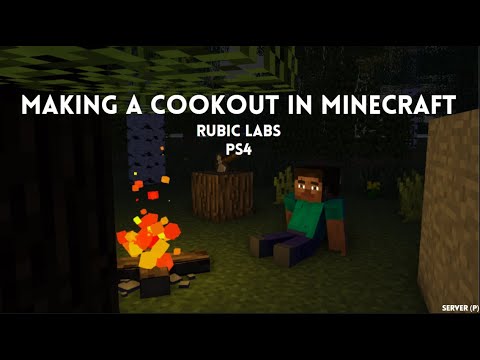 How To Build A Wooden Cook Out In Minecraft - YouTube