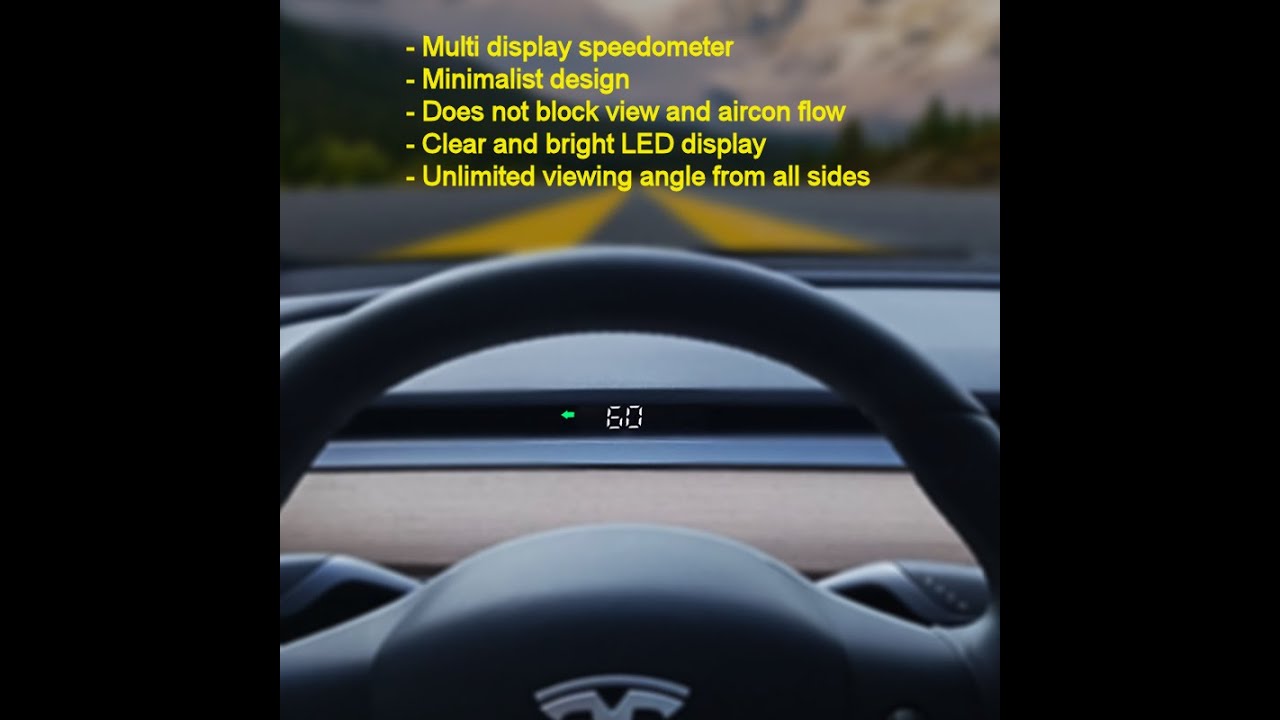 DFx Spartan Multi Display Speedometer for Tesla Model 3 Model Y - YouTube
