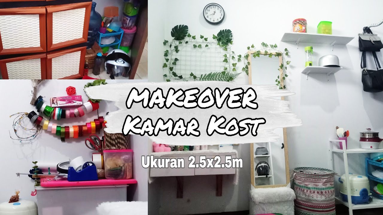 MAKEOVER KAMAR KOST || aesthetic room🌵 - YouTube
