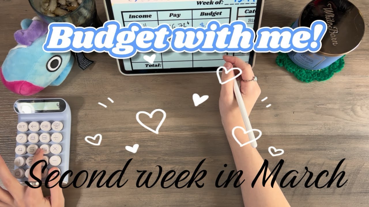Budget with me $423 || March week 2 paycheck - YouTube