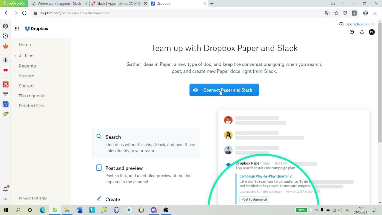 6. Slack và Drop Paper - YouTube
