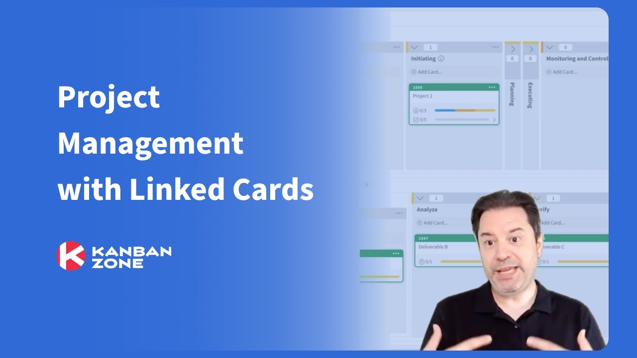 Project Management with Linked Cards in Kanban Zone - YouTube