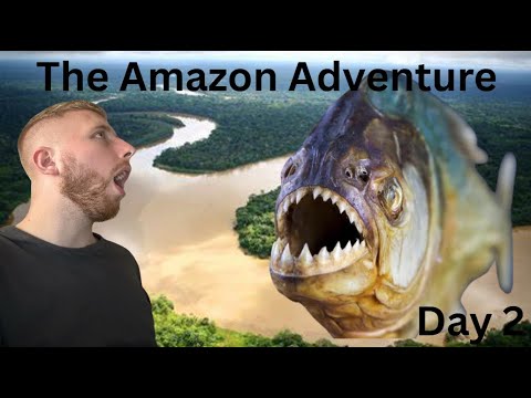 I swim in PIRANHA infested waters - The Amazon Adventure - YouTube