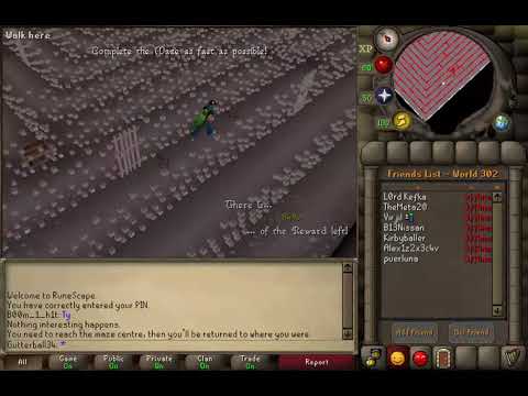 Old School RuneScape Random Events: Mysterious Old Man's Maze - YouTube