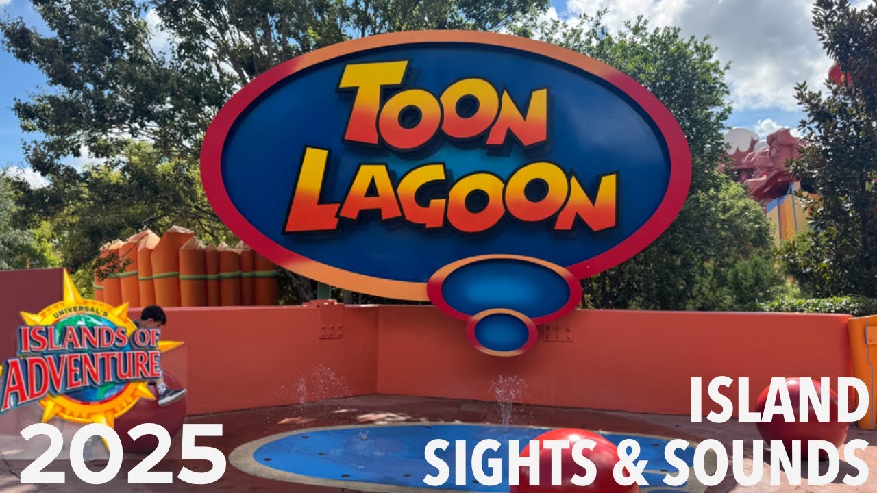 Islands of Adventure Toon Lagoon - Island Walk Through Sights & Sounds ...