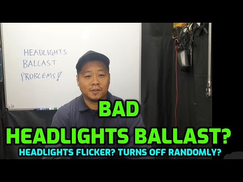 How To Tell Headlights Ballast Is Bad And Failing (HID Bulb Dimmed and Flickers While Driving)