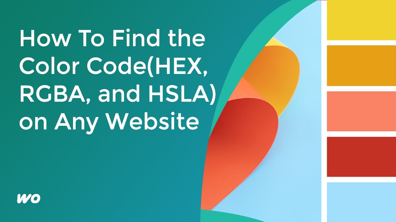 How To Find The Color Code HEX RGBA And HSLA On Any Website YouTube