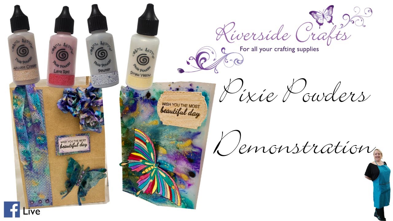 Cosmic Shimmer Pixie Powders Demonstration - YouTube