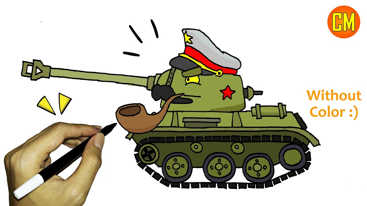 Cara Menggambar Tank Kartun Stalin HomeAnimations - Kartun tentang Tank ...