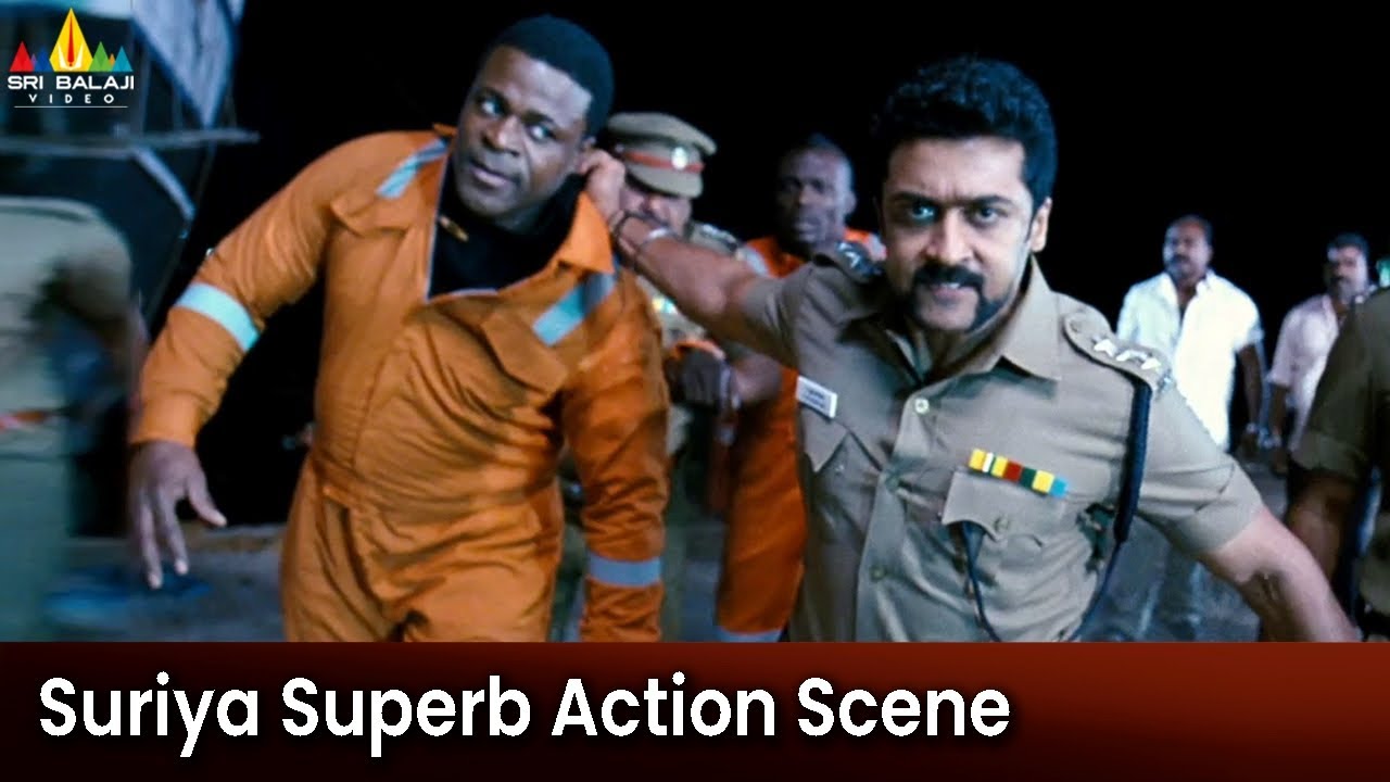 Suriya Superb Action Scene | Singam | Telugu Movie Scenes | Anushka, Hansika @SriBalajiMovies ...