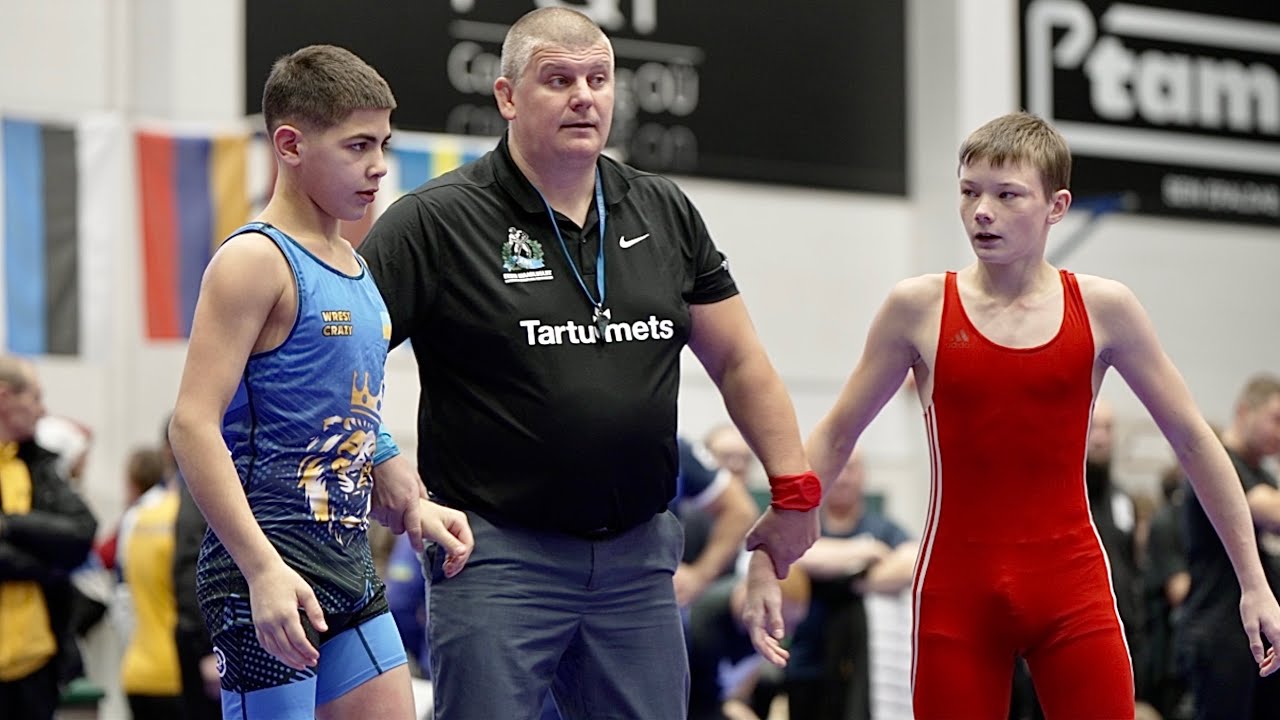 U15 A. Hudjakovs (LAT) vs R. Gamidov (UKR) 48kg. Youth boys greco-roman ...